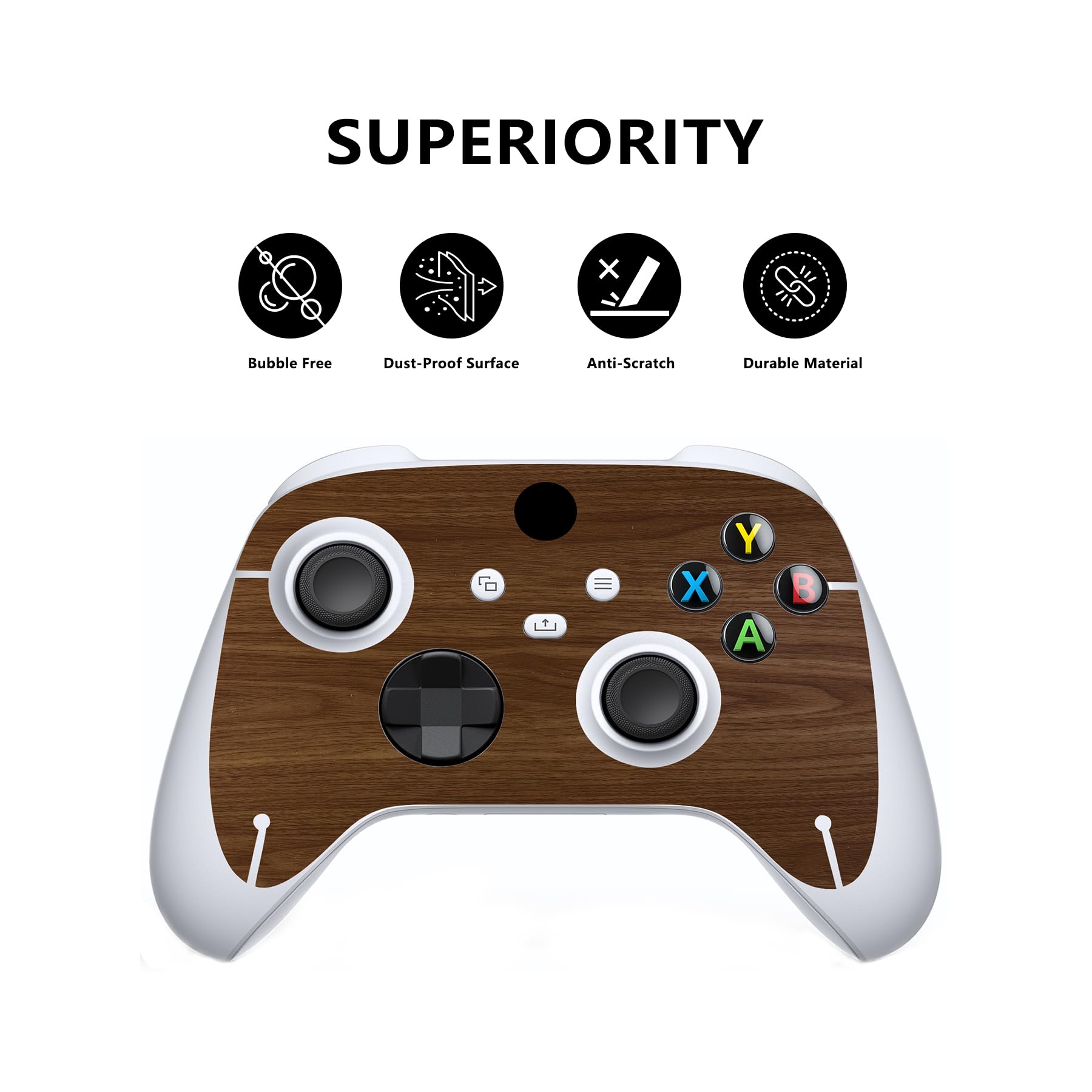Snapklik.com : PlayVital Wood Grain Custom Vinyl Skins For Xbox Core ...