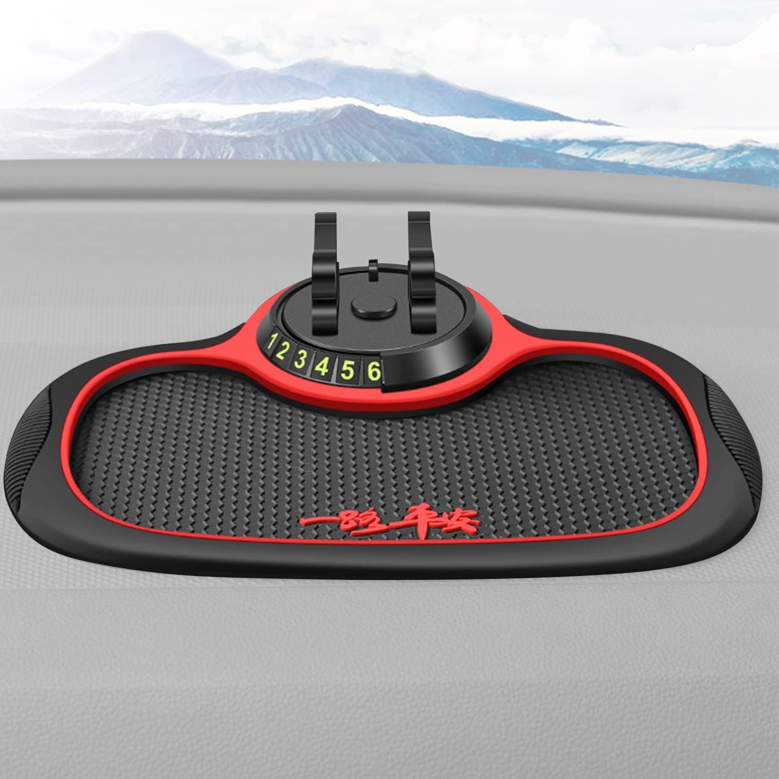 Vehoukli Car Dashboard Phone Holder Mat, 360° Rotatable Non-Slip Car ...