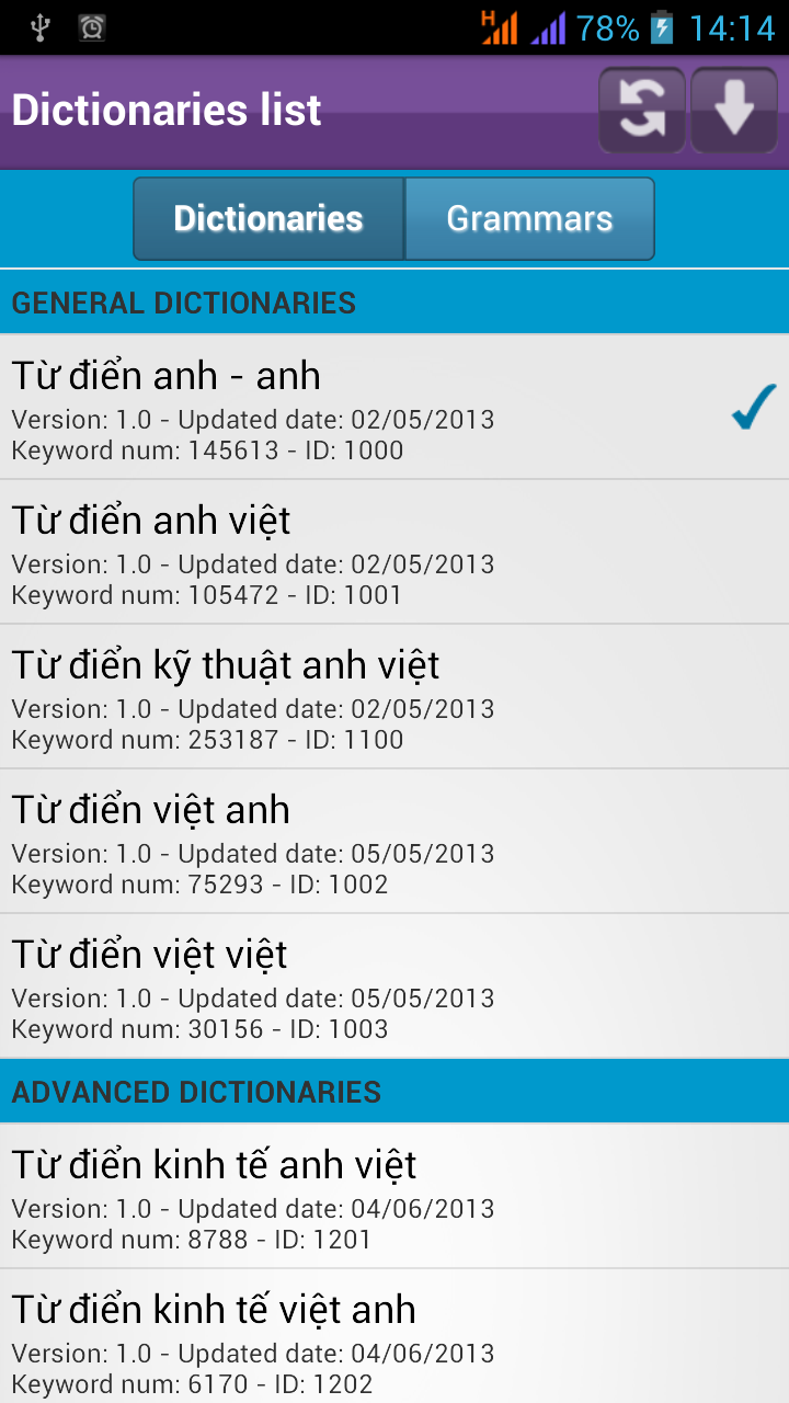 English Vietnamese Dictionary Pro (MDictPro) - App on the Amazon Appstore