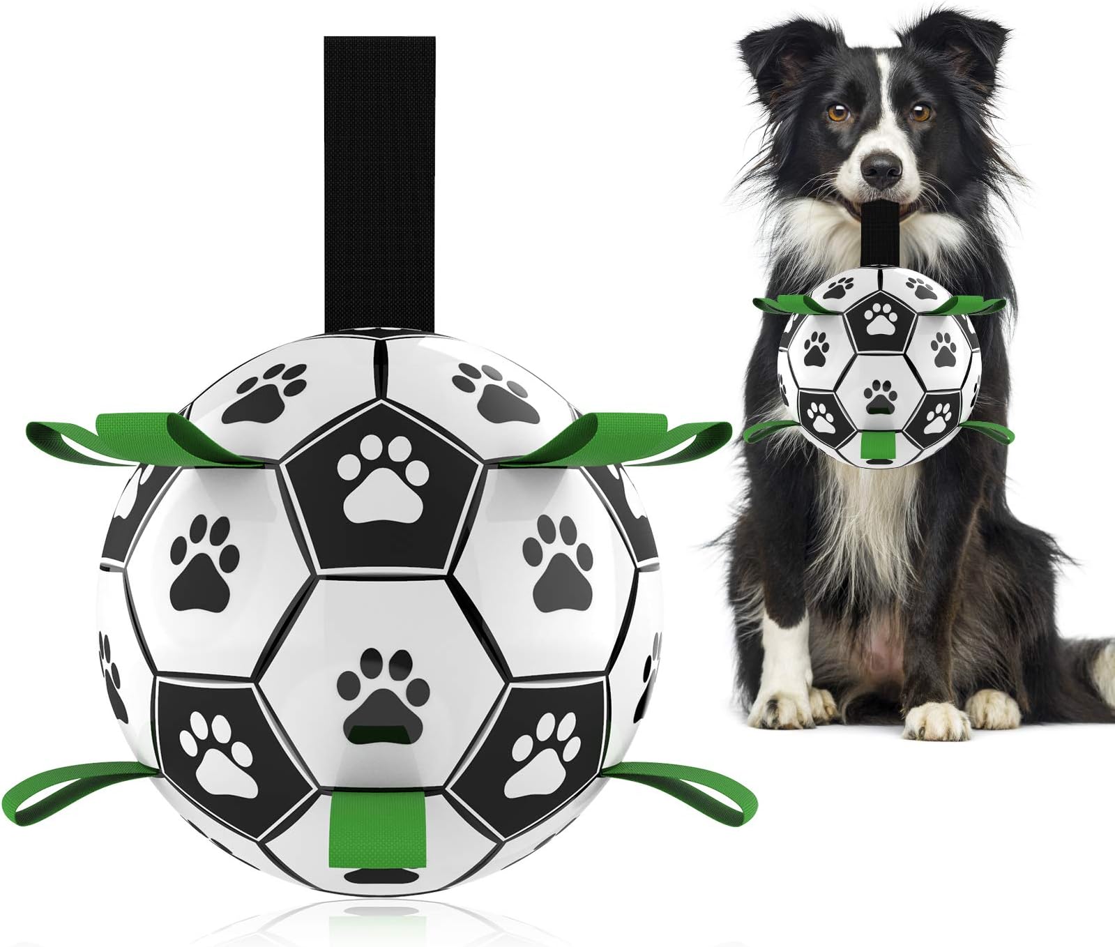 HETOO Interactive Dog Football Toys with Grab Tabs, Durable Dog Water ...