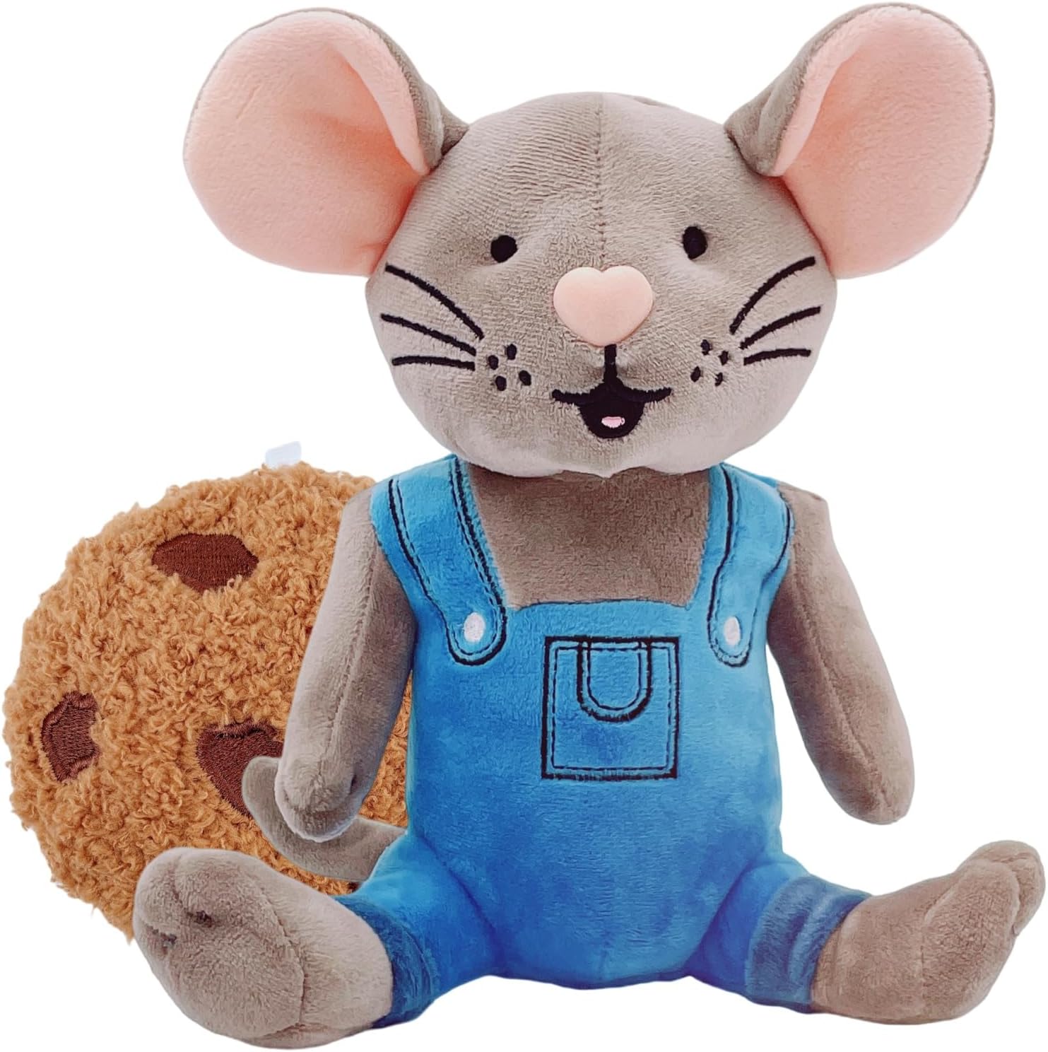 Amazon.com: MKTRGOE Give Mouse Cookie Plush Toy, Mouse with Cookie, 2 ...