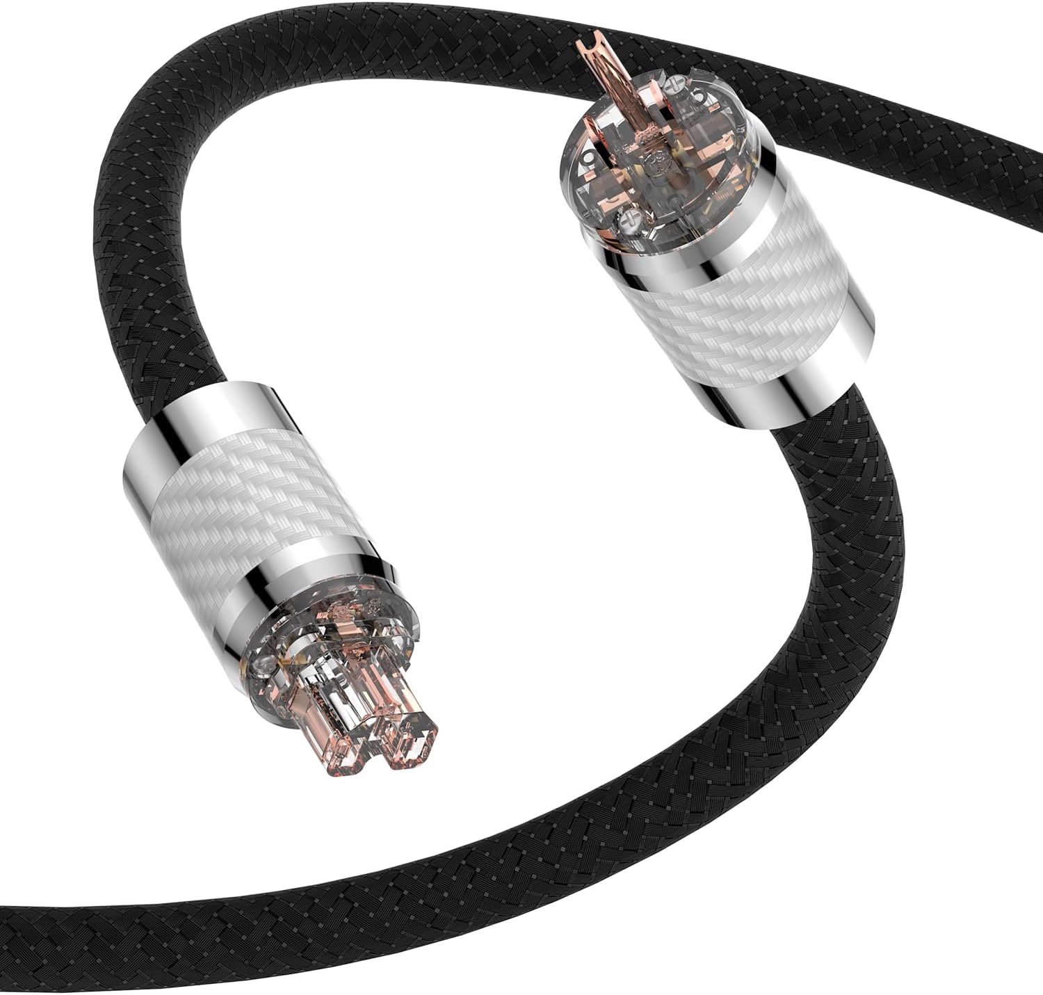 Amazon.com: Audiophile HiFi Power Cord, 12AWG US AC Main Supply Cable ...