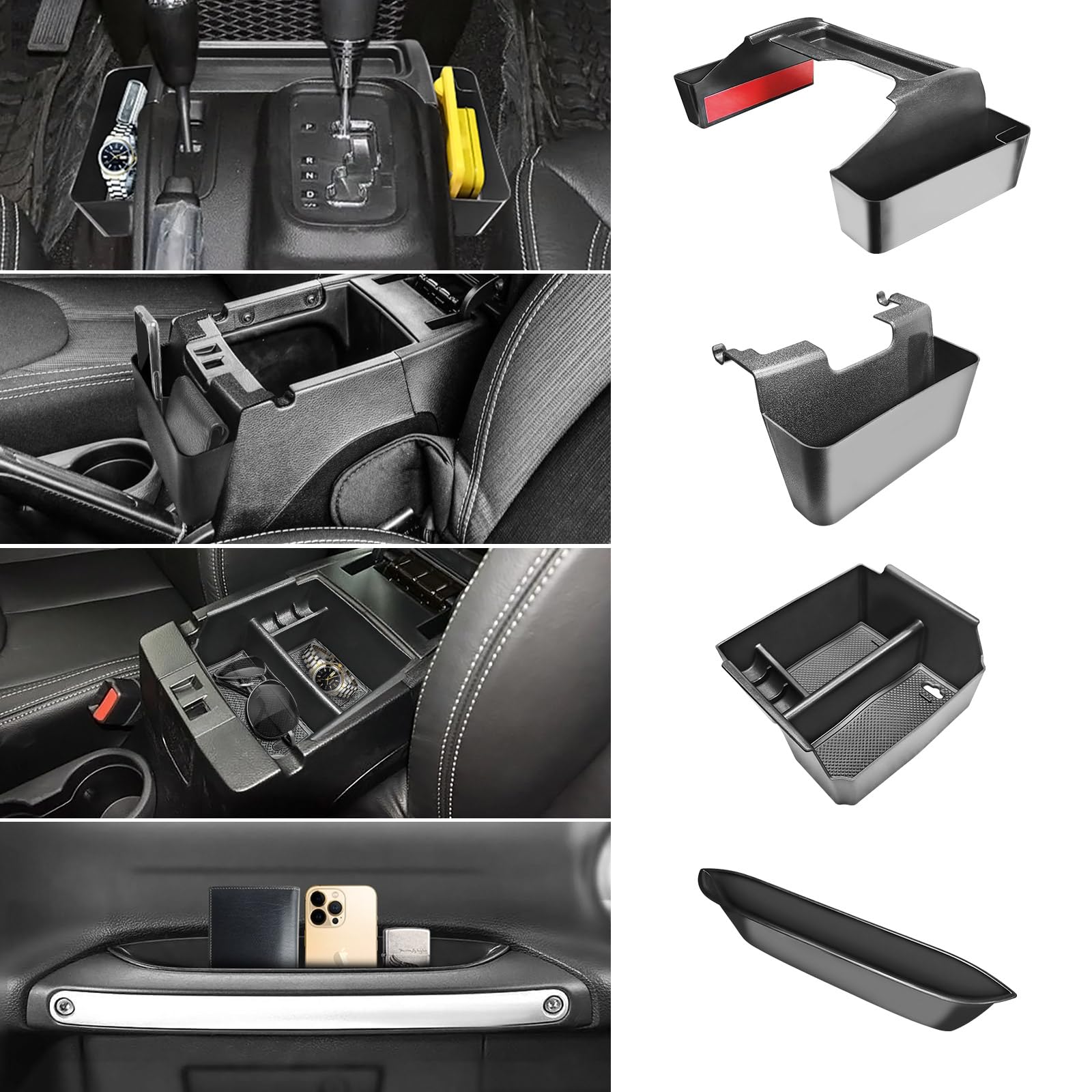 Amazon.com: 4PCS Center Console Organizers Accessories Compatible for ...