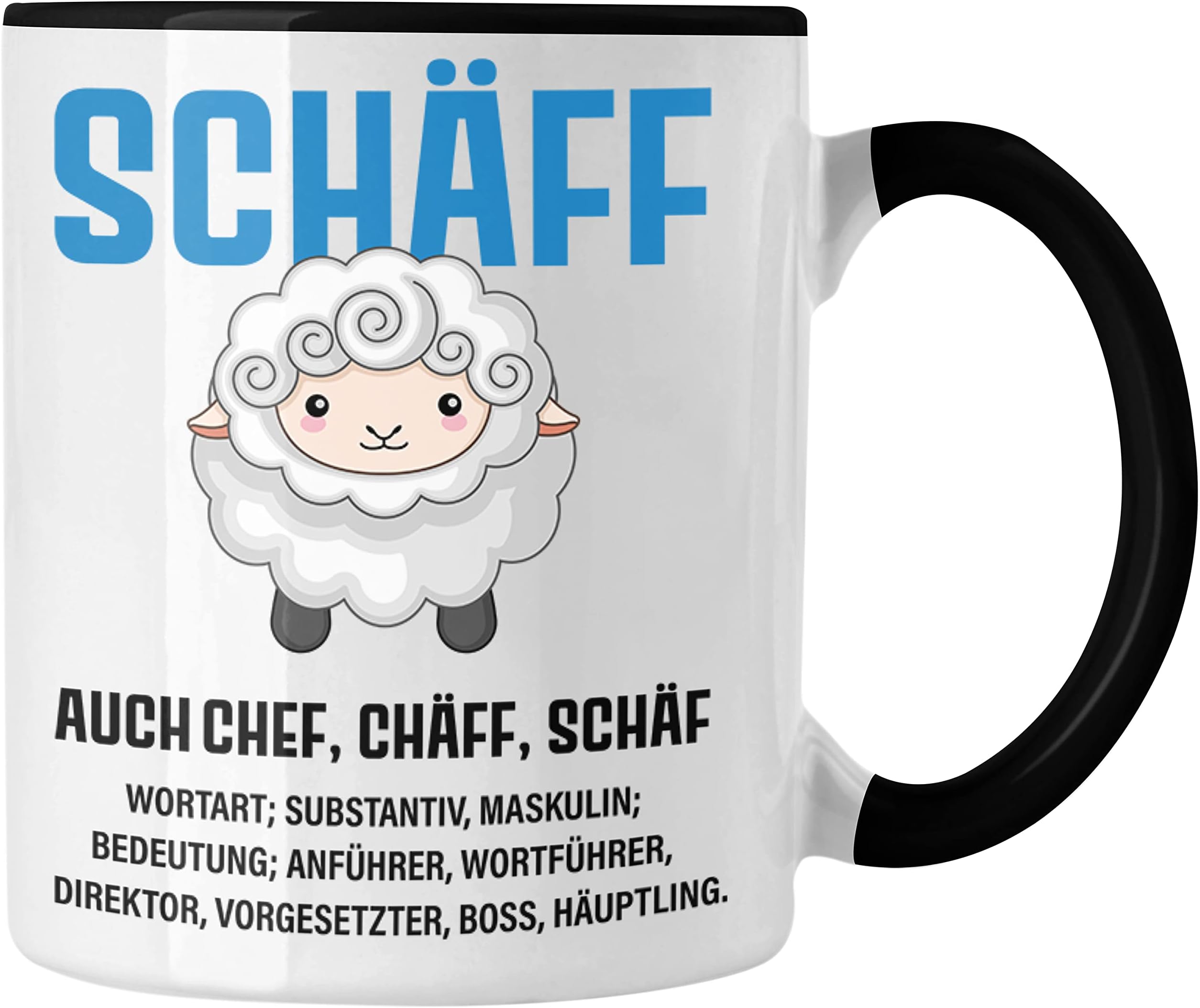 Chef Tasse mit Spruch Schäff Schaf Geschenke für den Becher Kaffeetasse ...