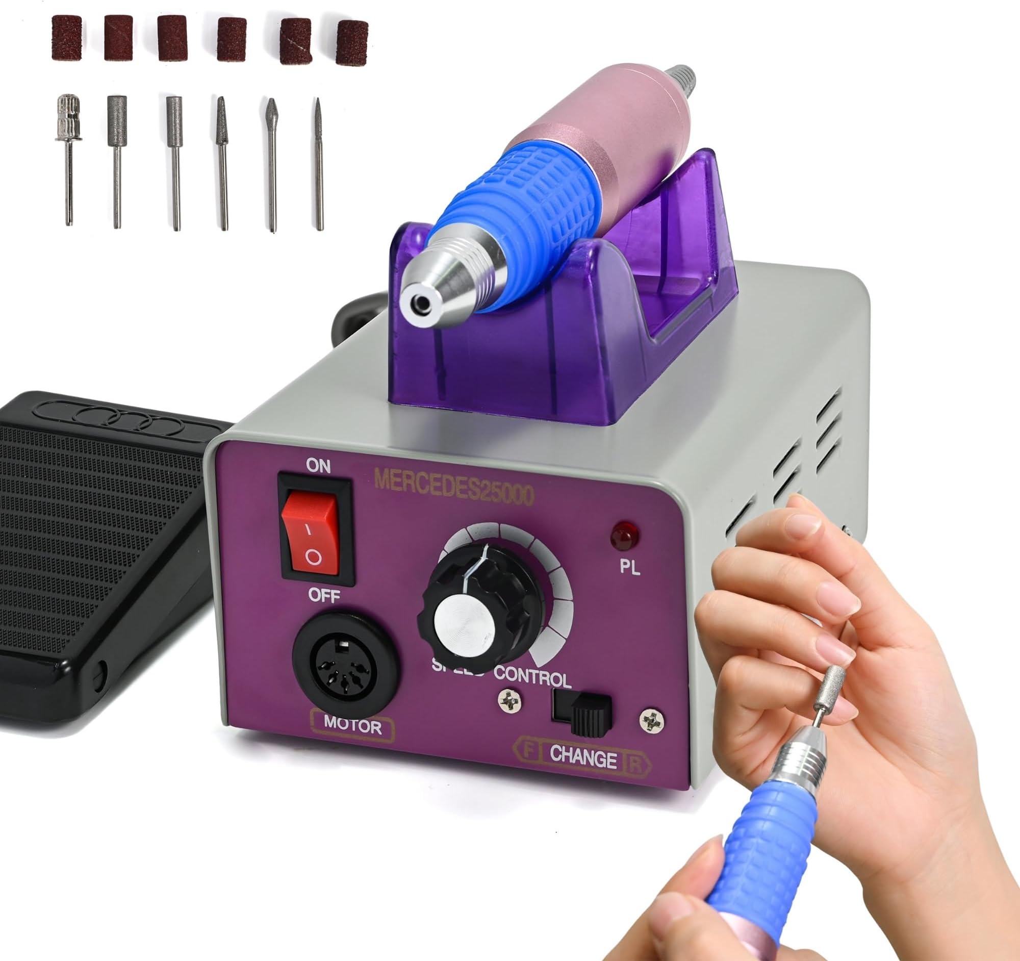 Amazon.com: Professional Nail Drill Machine 25000 RPM Electric Nail ...
