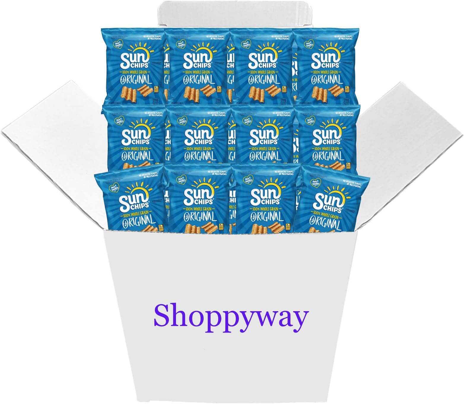 Amazon.com: SunChips 100% Whole Grain Snacks, 6 Flavor Variety Pack, 1 ...
