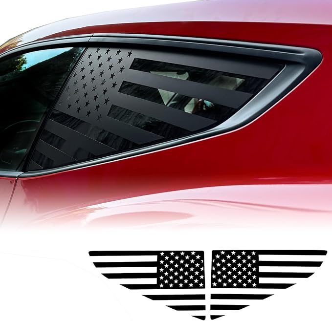 Amazon.com: KUNGKIC for 2024 2025 Mustang Rear Side Window American ...