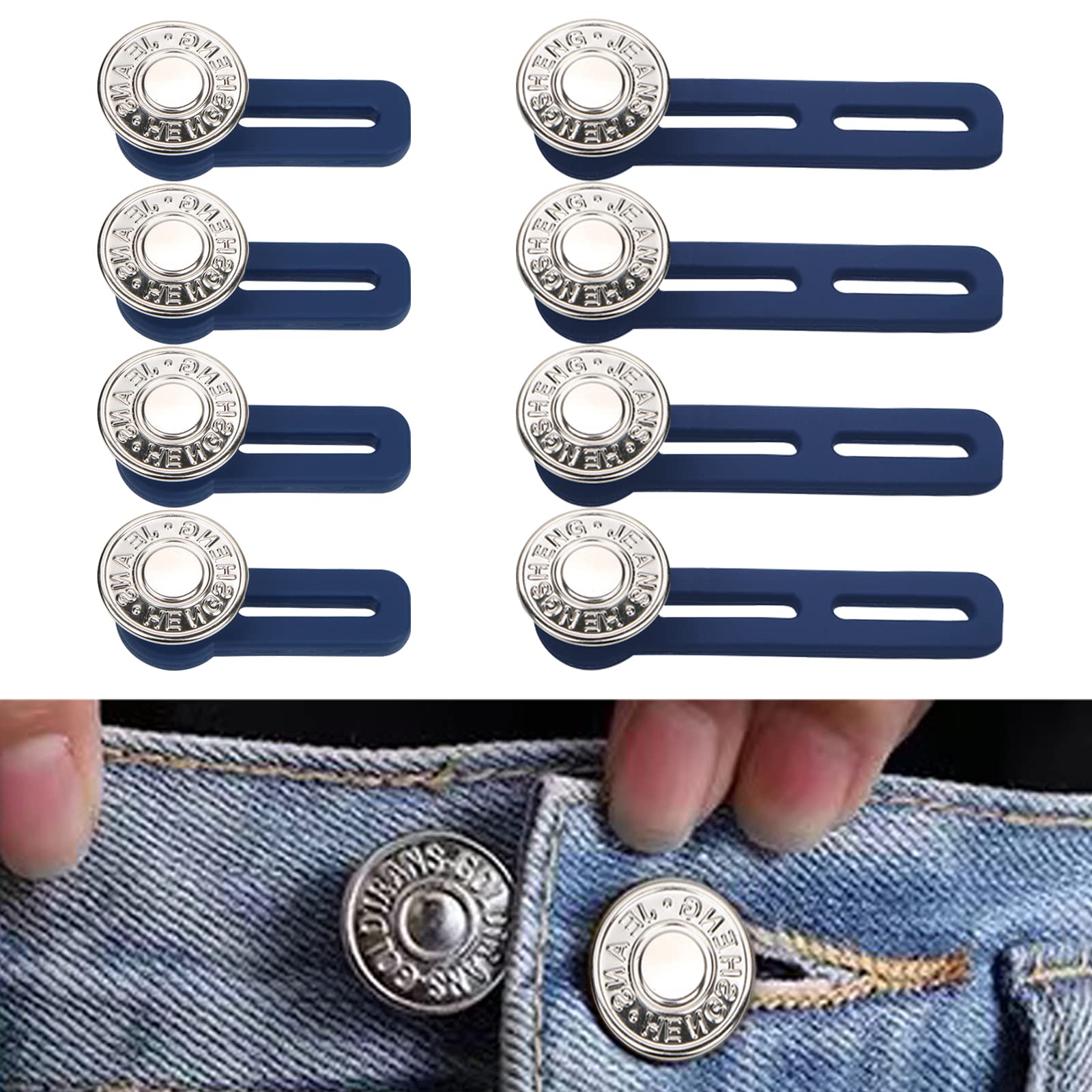 Button Extender for Trousers, 8PCS Button Waist Extender, Pants Waist ...