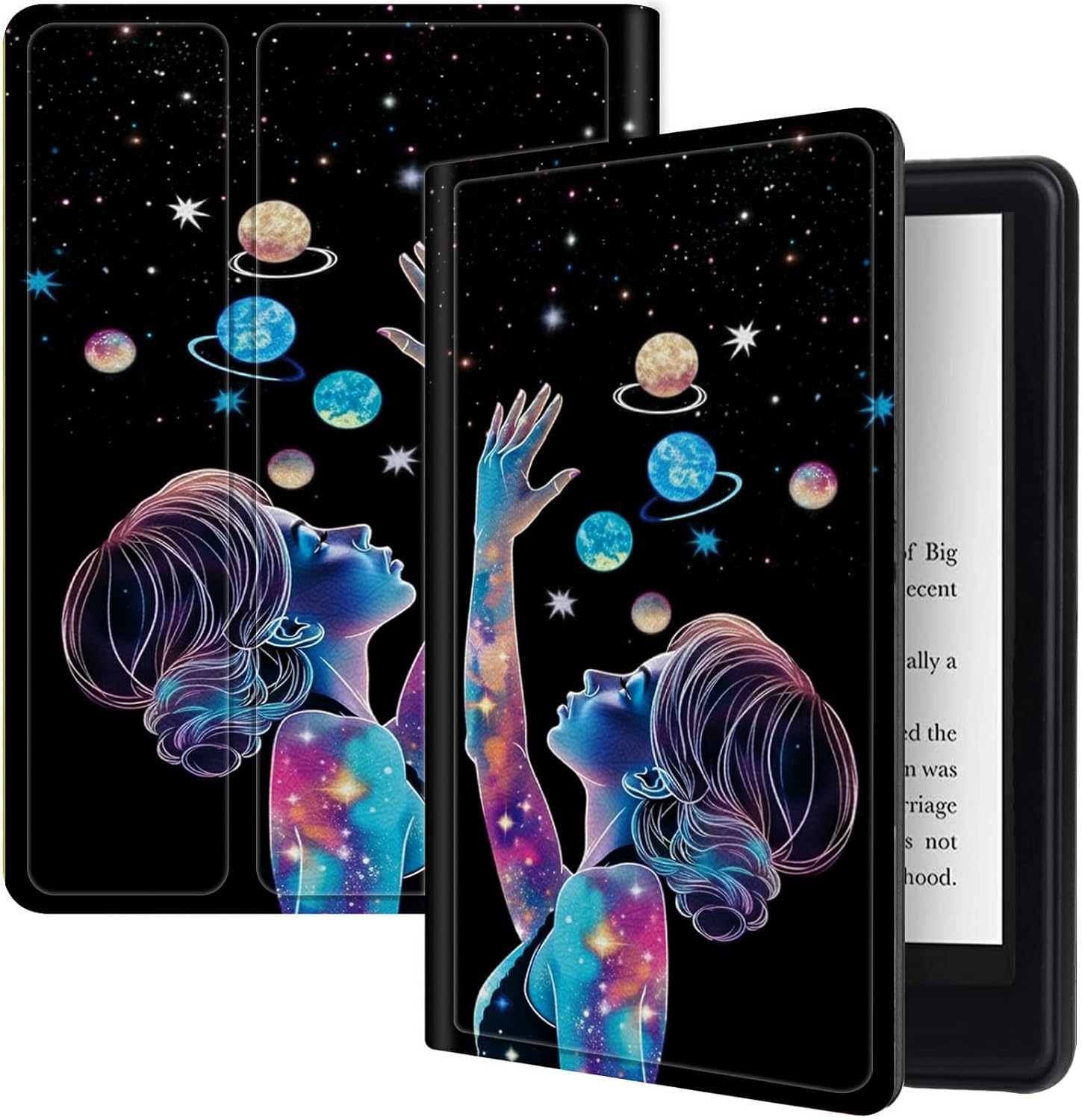 Amazon.com: Space Nebula Girl Case 6" All-New Kindle (11th Generation ...