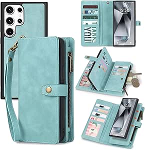 Amazon.com: TwoHead for Samsung Galaxy S24 Ultra Wallet Case with Card Holder, Detachable ...