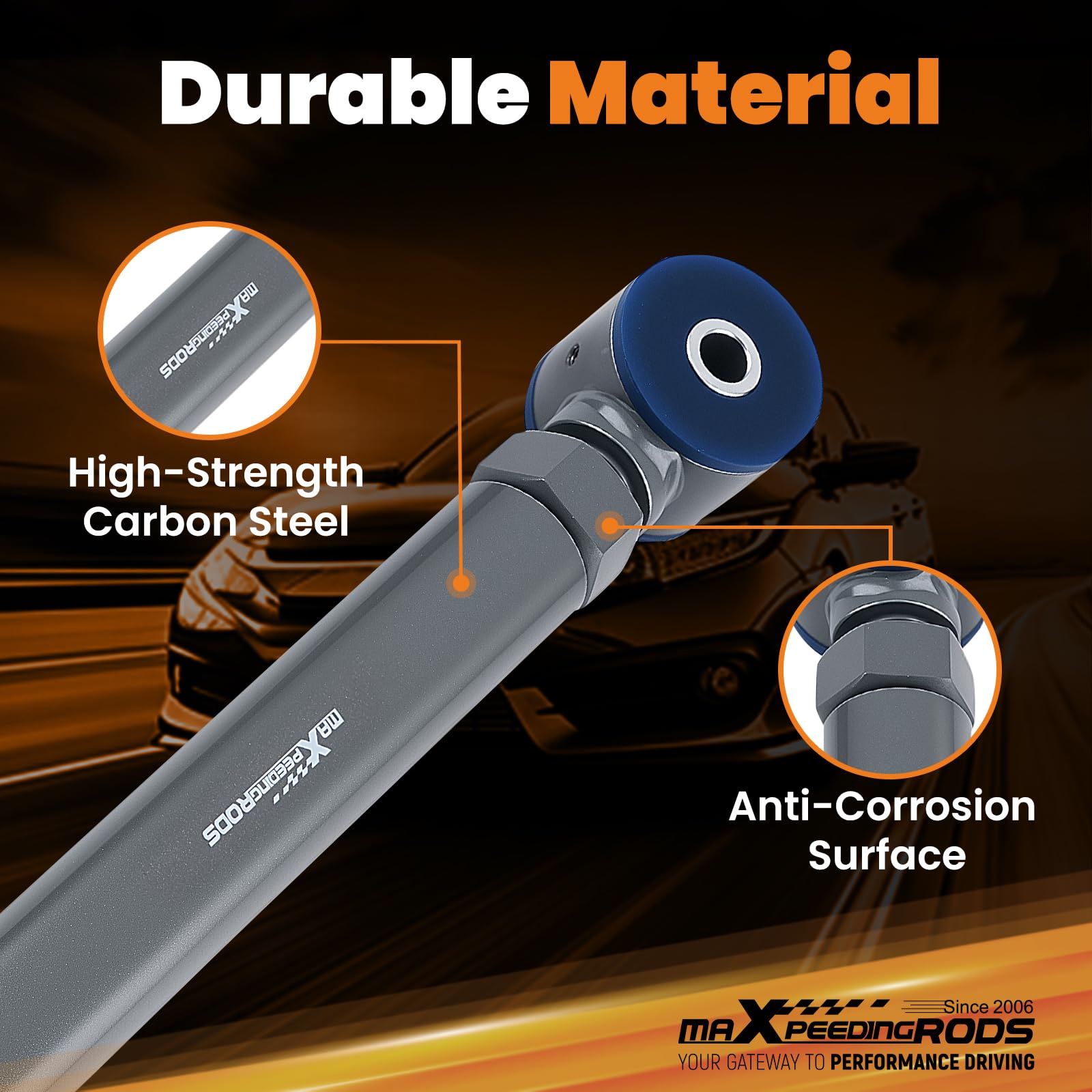 Snapklik.com : maXpeedingrods Adjustable Front Upper Control Arms For ...