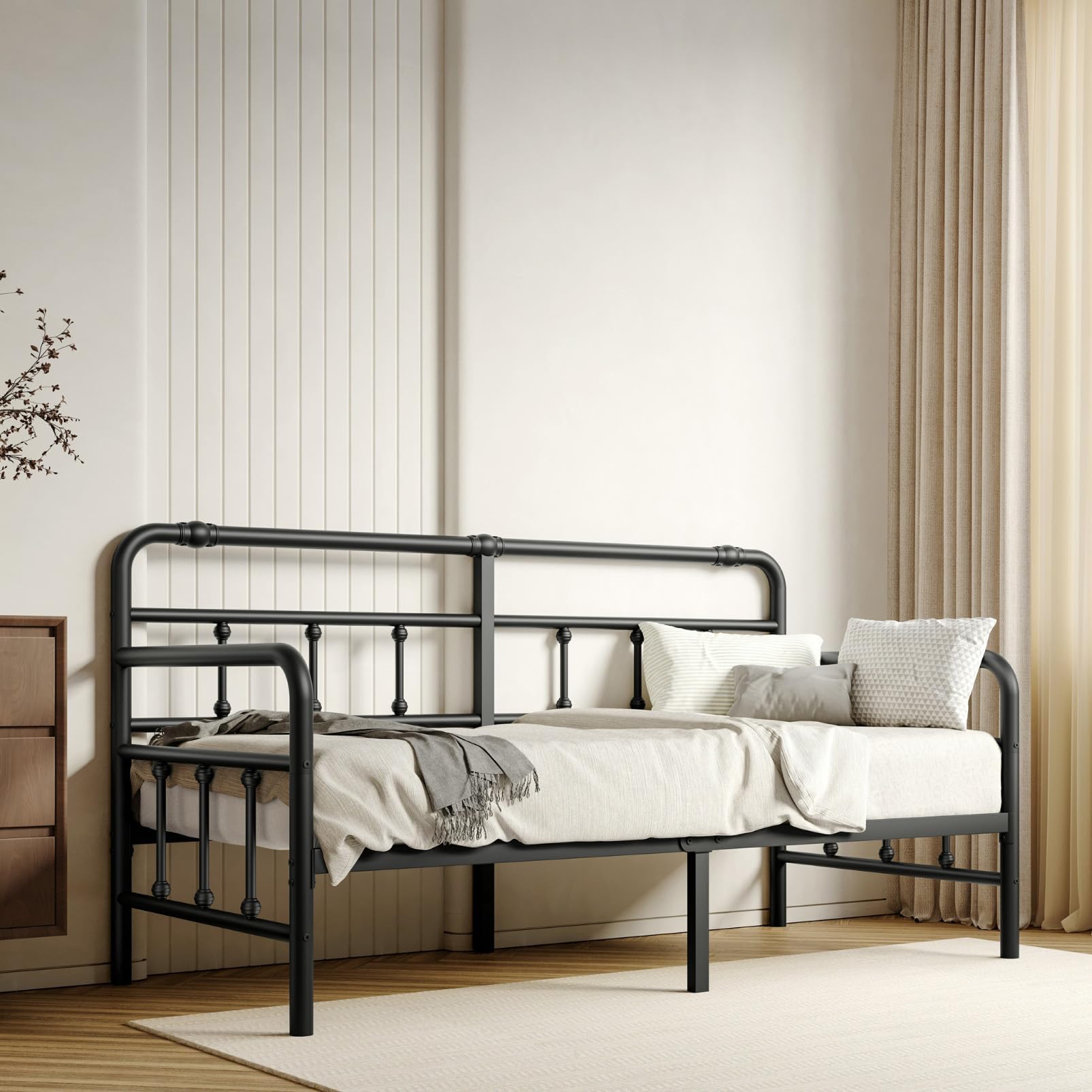 FDLOGW Twin Daybed Frame, Exquisite Day Bed Frame Twin Size with ...