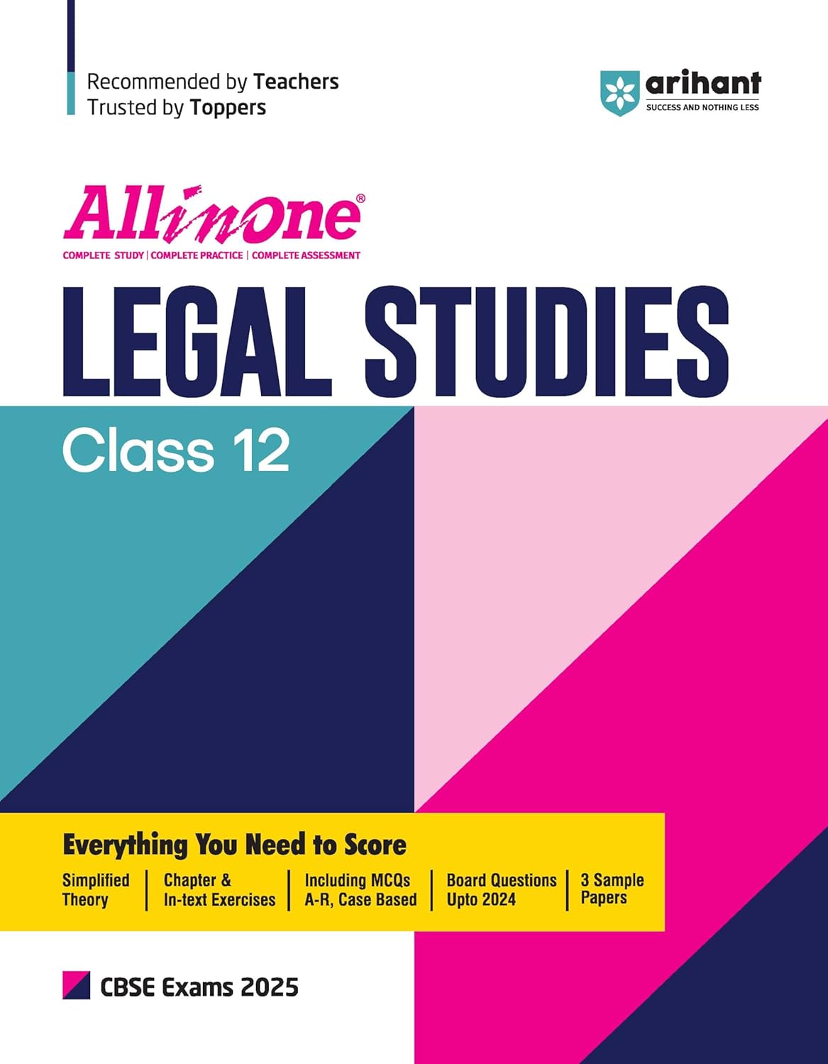 (Old Edition) Arihant All In One Legal Studies Class 12 For CBSE Exams ...