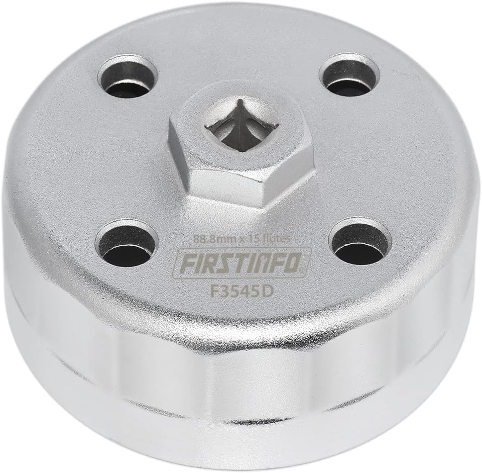 Amazon.com: uxcell 1/2 Inch Square 15 Flutes 79mm Cap Oil Filter Wrench ...