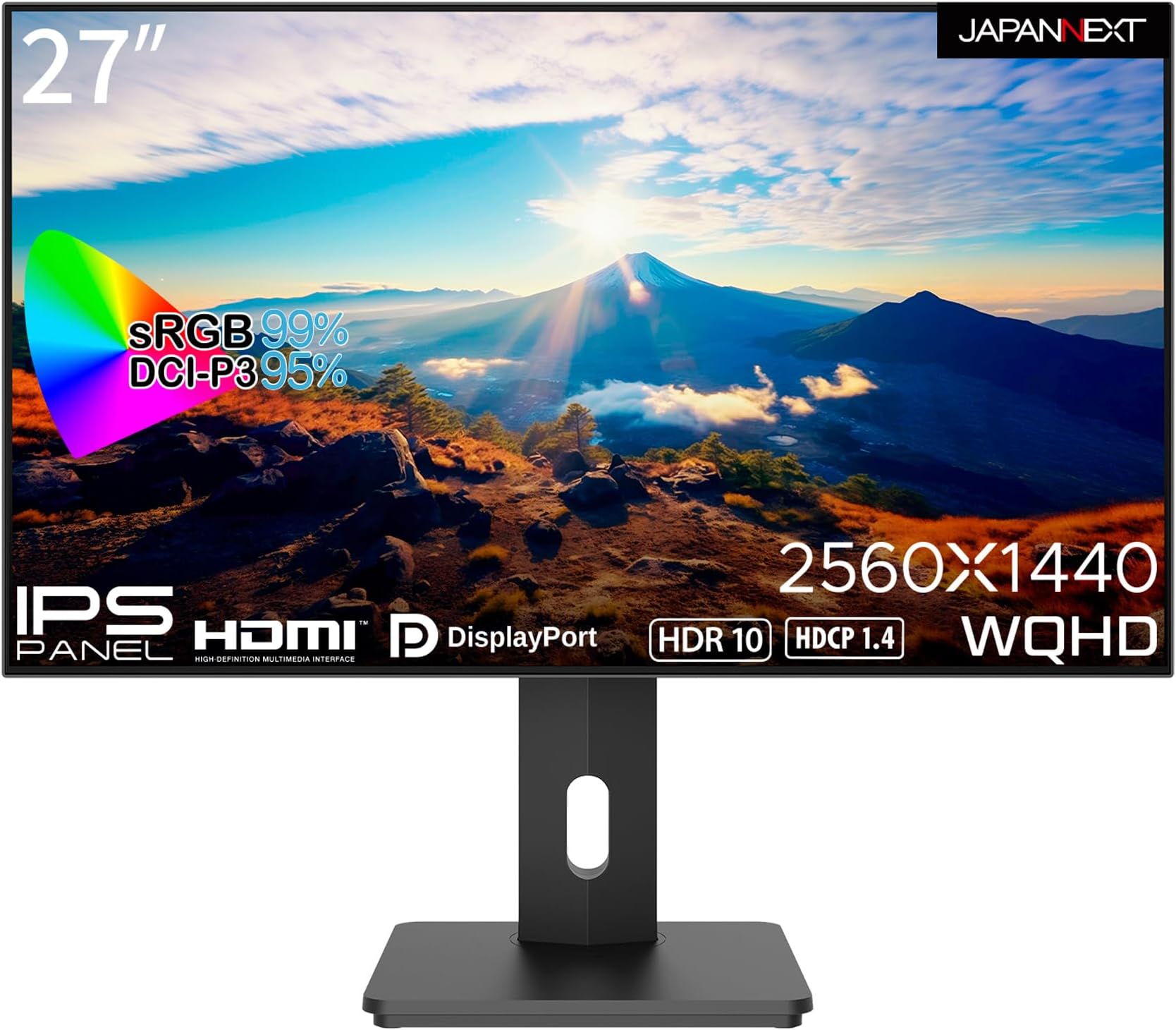 Amazon.co.jp: JAPANNEXT 27インチ モニター WQHD 2560x1440解像度 IPS ディスプレイ (KVM ...