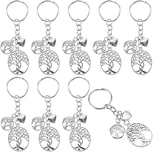 Amazon.com: SUNNYCLUE 1 Box 20Pcs Tree of Life Keychain Bulk Family ...
