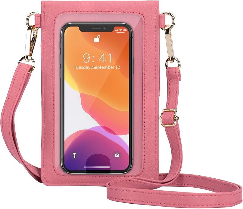 AnsTOP Crossbody Phone Purse for Women, Lightweight Shoulder Wallet PU ...
