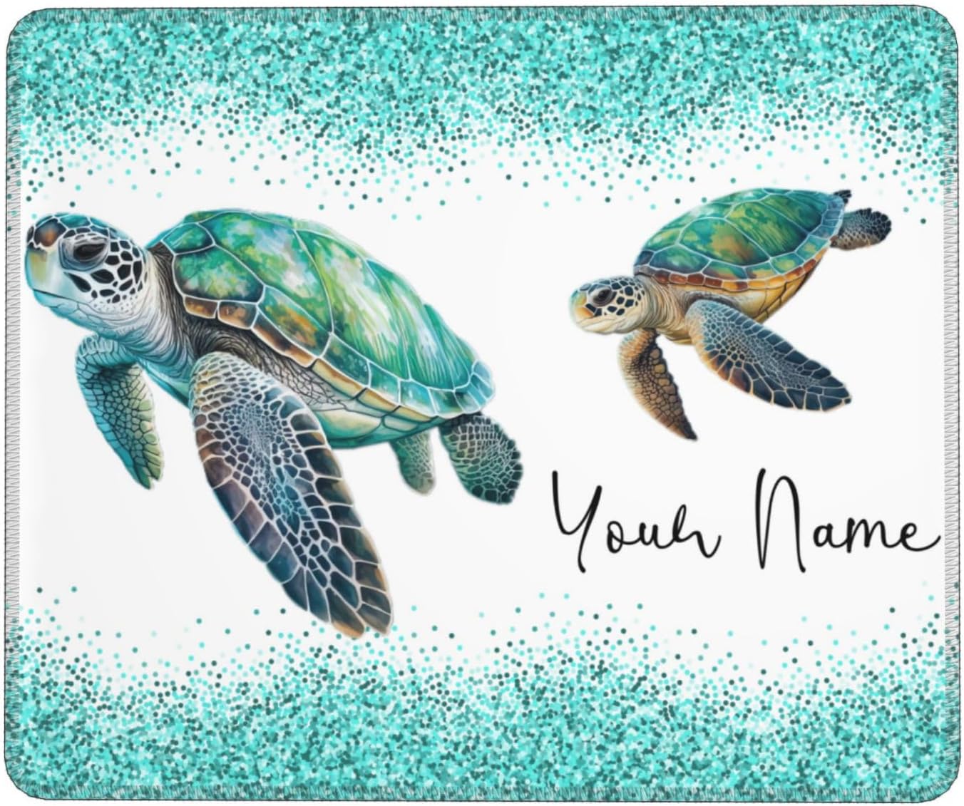 Amazon.com: YULAKI Sea Turtle Custom Name Mouse Pad - Personalized ...