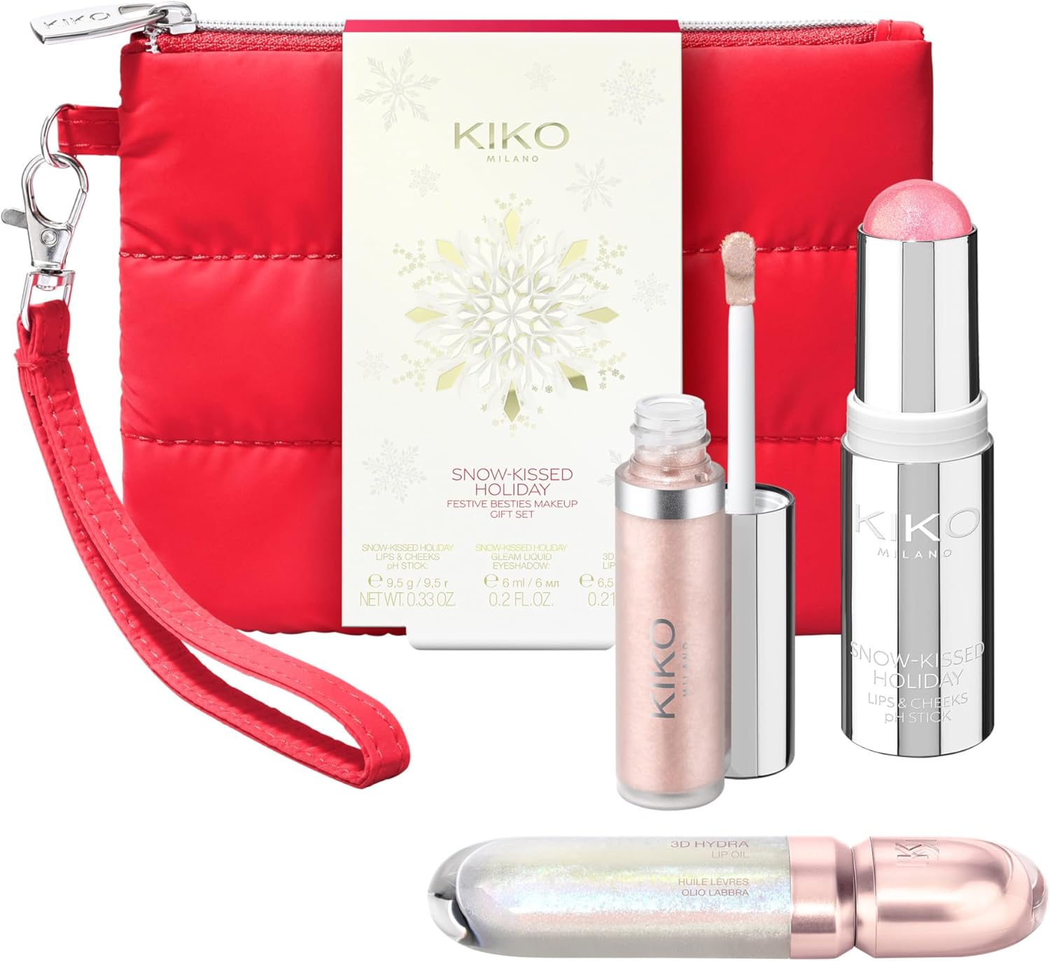 KIKO Milano Snow-Kissed Holiday Festive Besties Make Up Gift Set ...