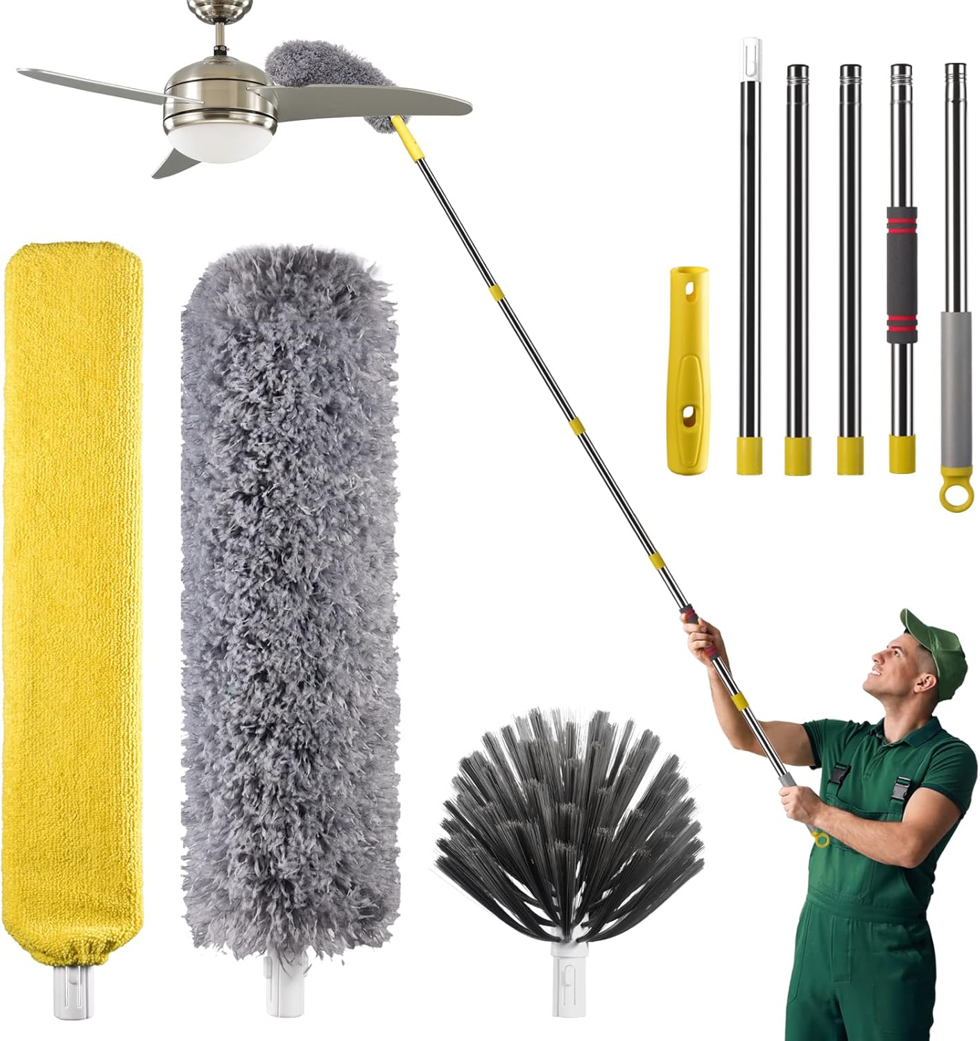 Amazon.com: 5 PCS Microfiber Dusters for Cleaning Reusable, Ceiling Fan ...