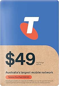 TELSTRA PREPAID $49 SIM KIT : Amazon.com.au: Electronics