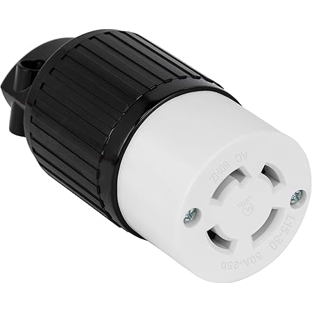 Amazon.com: Leviton 2421 20 Amp, 250 Volt 3-phase, NEMA L15-20P, 3P, 4W ...