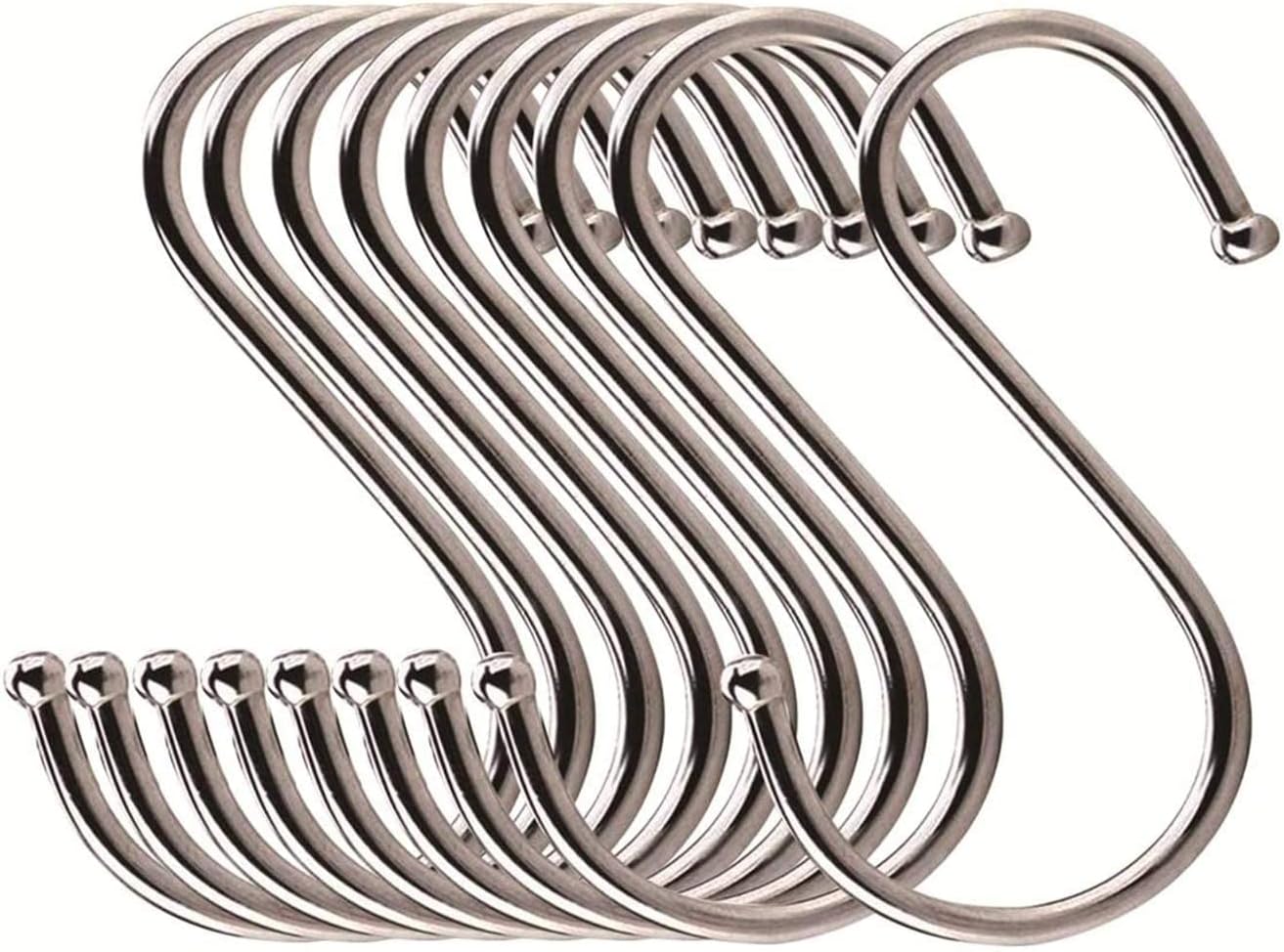 Yogopro S Hooks,20 Pack Kitchen Hooks S Hooks for Hanging Metal Hanging ...
