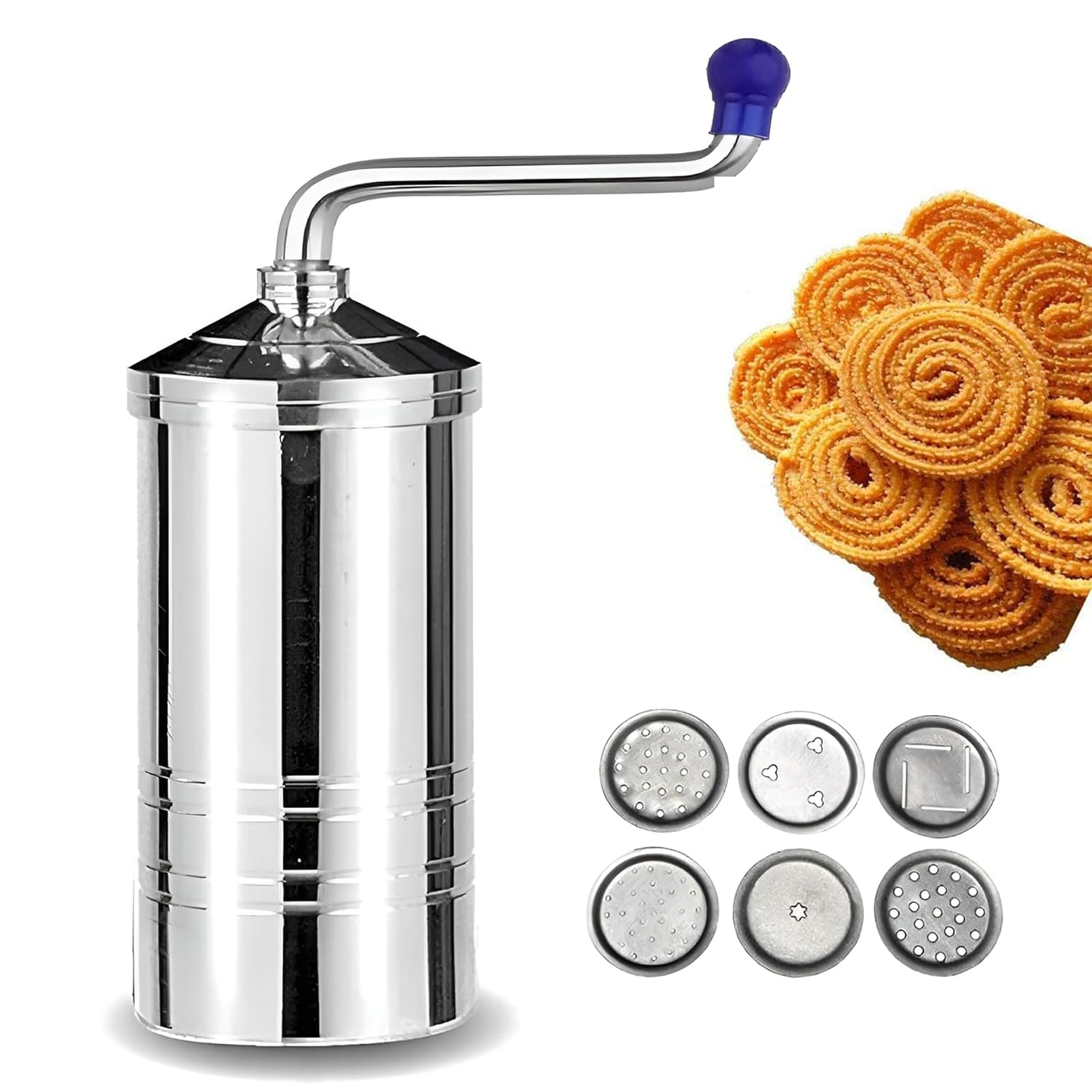 Buy Kapicon Stainless Steel Kitchen Press with 6 Set of Different Types ...