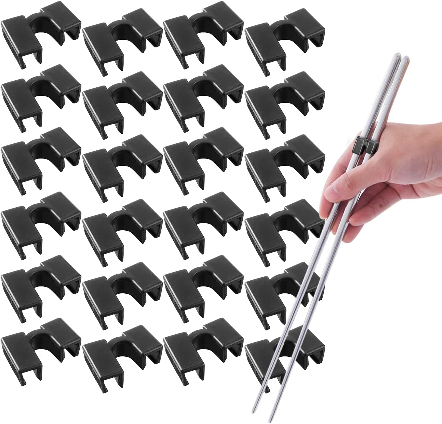 Amazon.com: 24 Pieces Reusable Kid Training Chopstick Helper for Kids ...