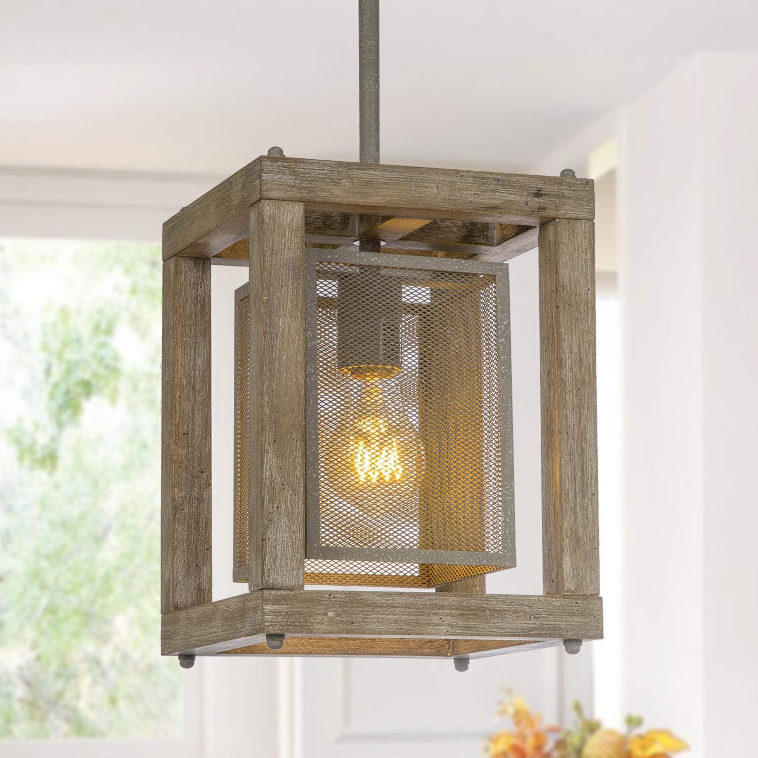 Farmhouse Pendant Lighting, Rustic Vintage Barn Pendant Light Fixture ...