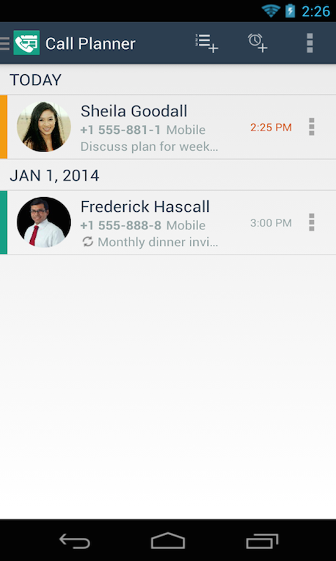 Call Planner - App on Amazon Appstore