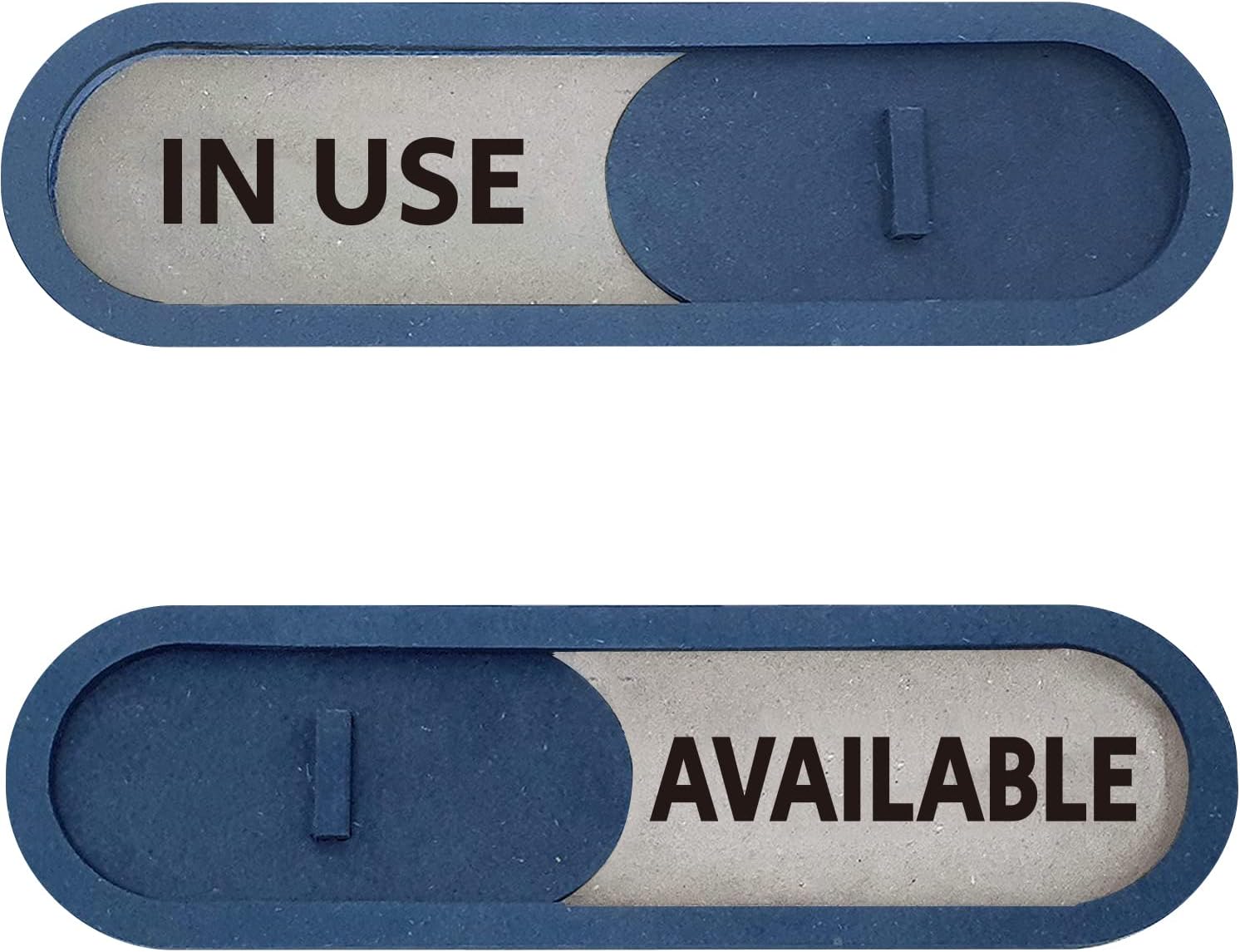 Amazon.com : GEEKBEAR In Use/Available Privacy Slider Sign (Gray) - Made with Premium MDF Wood ...