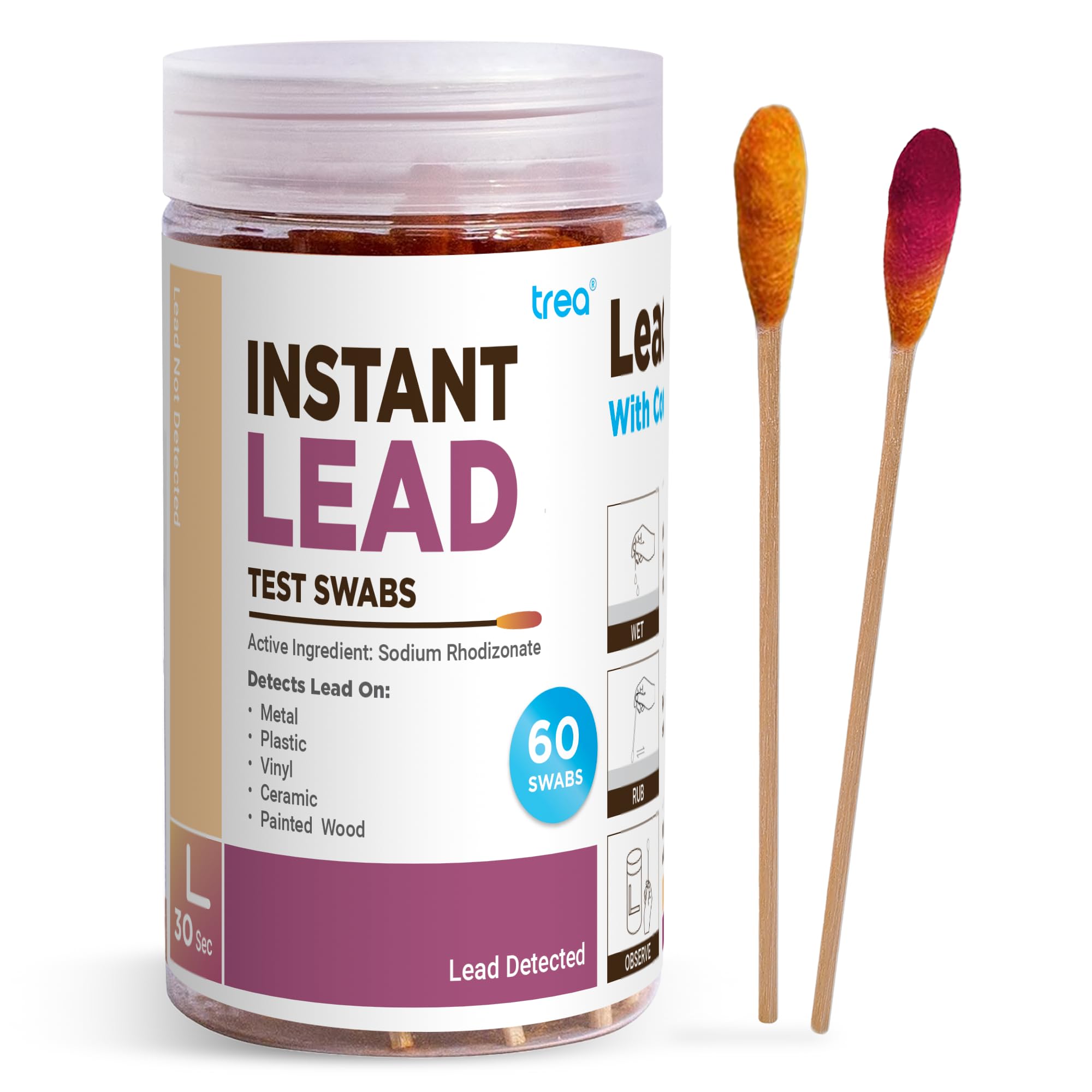 Amazon.com: Lead Test Kit - Instant Test Swabs for Lead (60 pcs ...