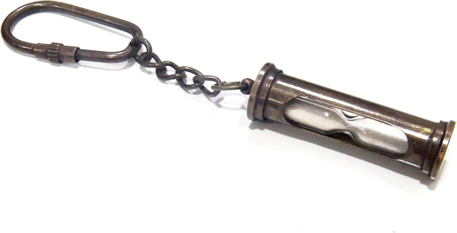 Amazon.com: NauticalMart Nautical Sand Timer Keychain - Vintage Style ...