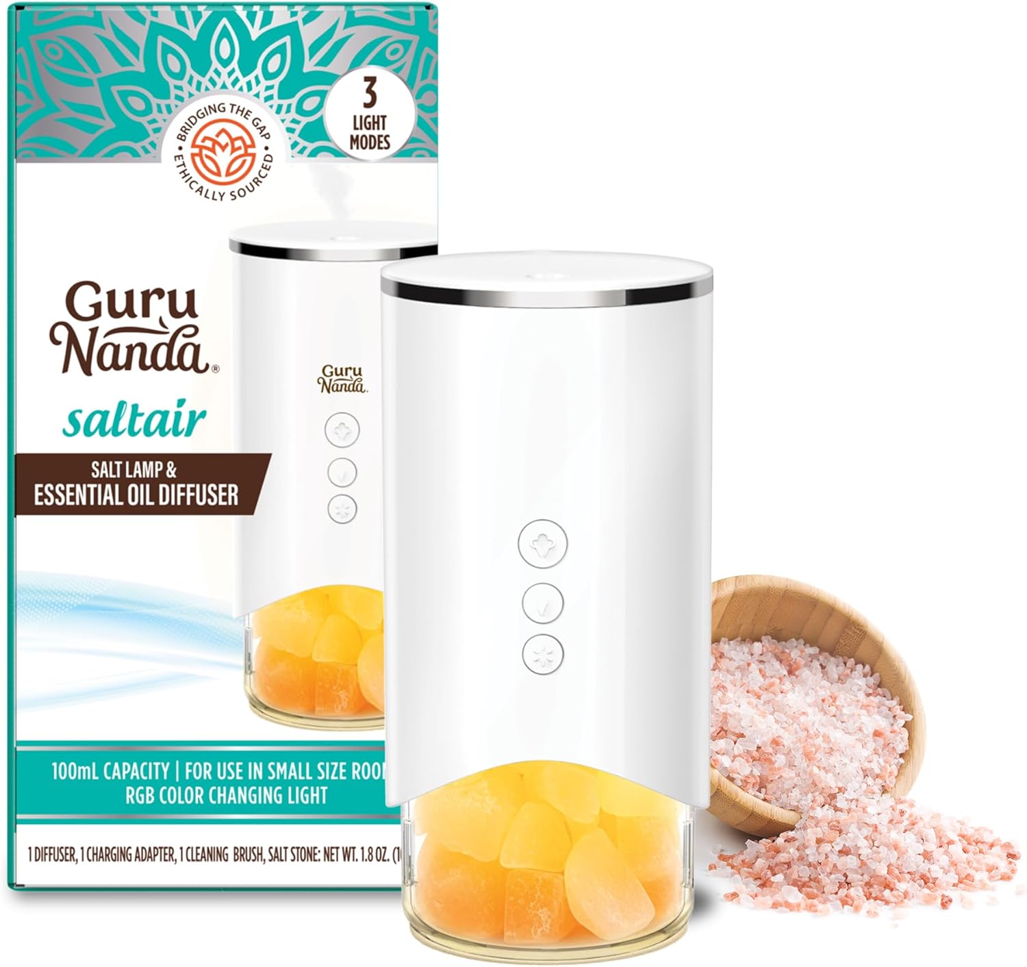 Amazon.com : GuruNanda Saltair Lamp Essential Oil Diffuser & Humidifier ...