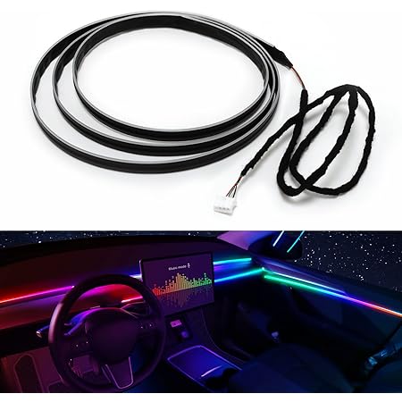 Amazon.com: Dreamcolor Acrylic Interior Car LED Strip Light 43-inch ...