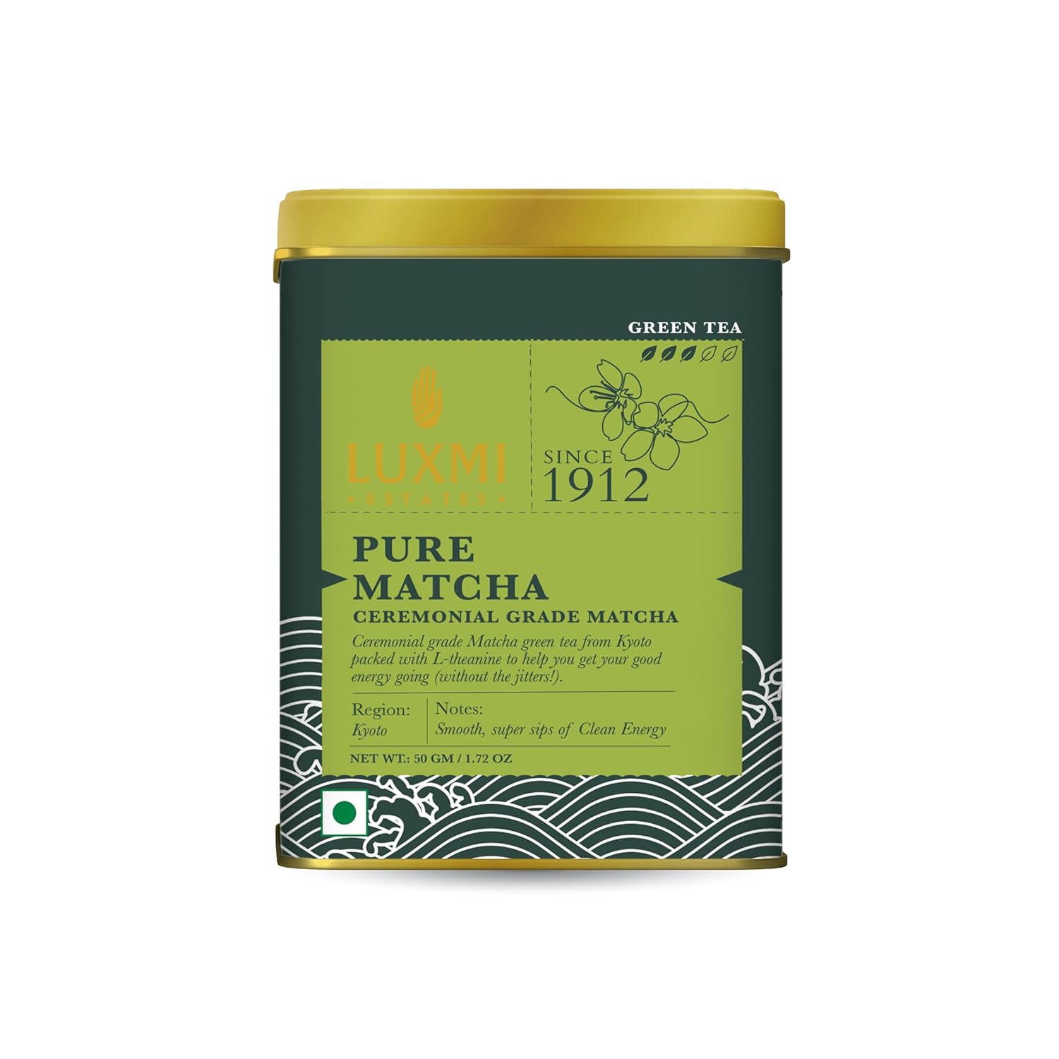 Amazon.com : Luxmi Estates - Pure Matcha - Ceremonial Grade Matcha ...