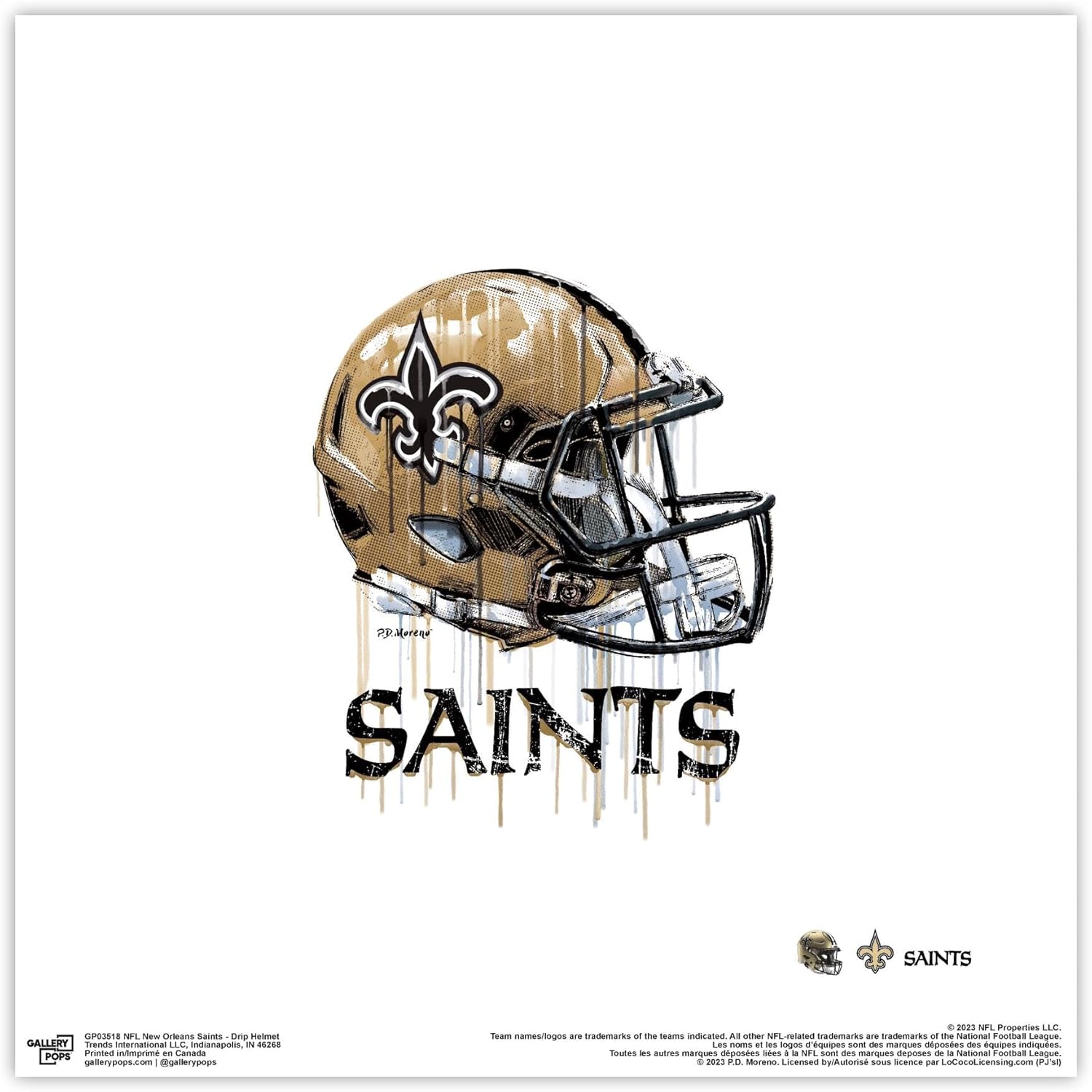 Amazon.com: Trends International Gallery Pops NFL New Orleans Saints ...