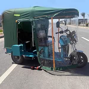 Amazon.com: LHXLSH Folding Electric Tricycle Awning, Adult Tricycle ...