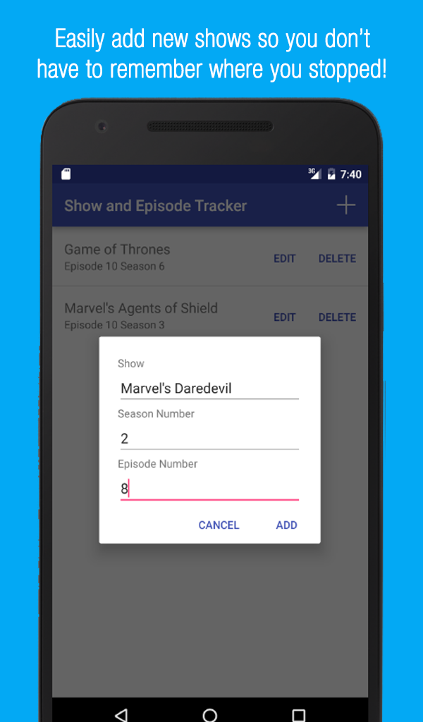 Show and Episode Tracker - App on the Amazon Appstore
