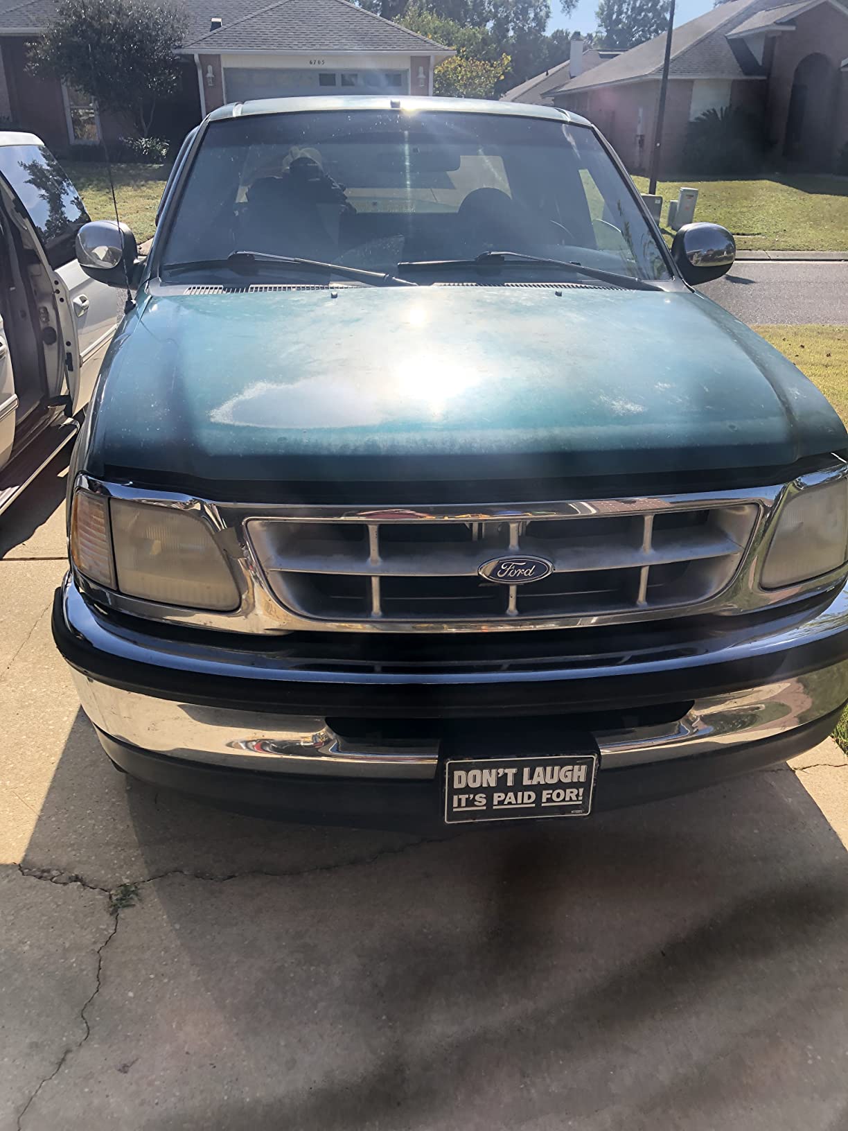 Amazon.com: Don't Laugh It's Paid For Front Funny License Plate ...