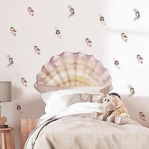 Amazon.com: astrkiz Large Shell Wall Decal Peel and Stick, PVC Nursery ...