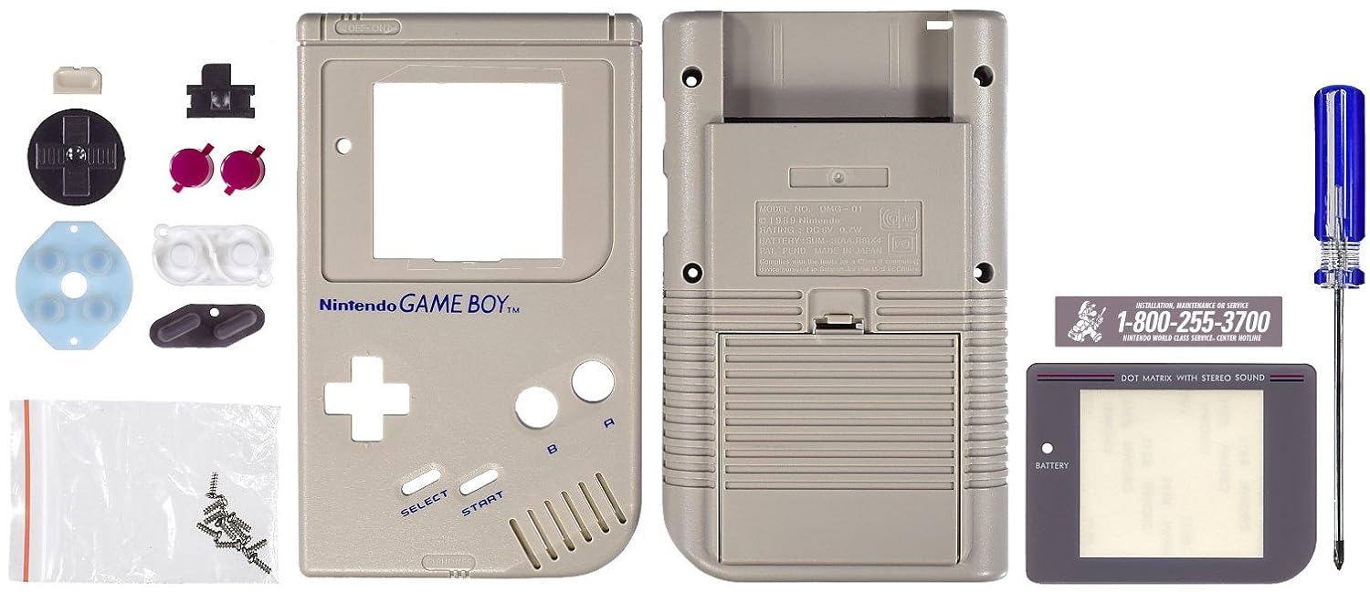 Amazon.com: Game Boy Original [GBO]-Play It Loud Replacement Case/Shell ...