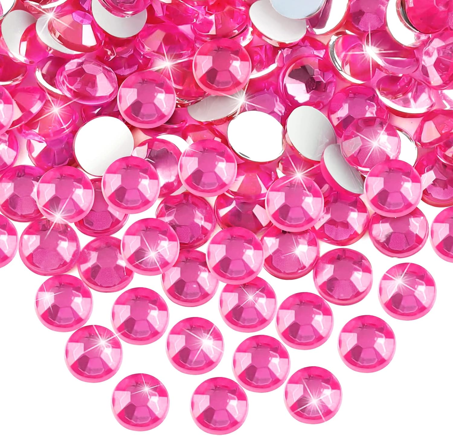 Amazon.com: Lanstics 5000Pcs Pink Rhinestones for Craft SS12 3mm Rose ...