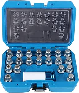 Amazon.com: MOTOCOCHE 21Pcs Wheel Lock Removal Kit, BMW Wheel Lock Key ...