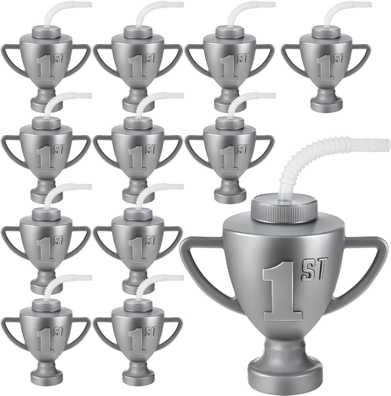 Amazon.com: PAKCHOICE 12 Pcs Kids Party Cups Race Car Trophy Cups With ...