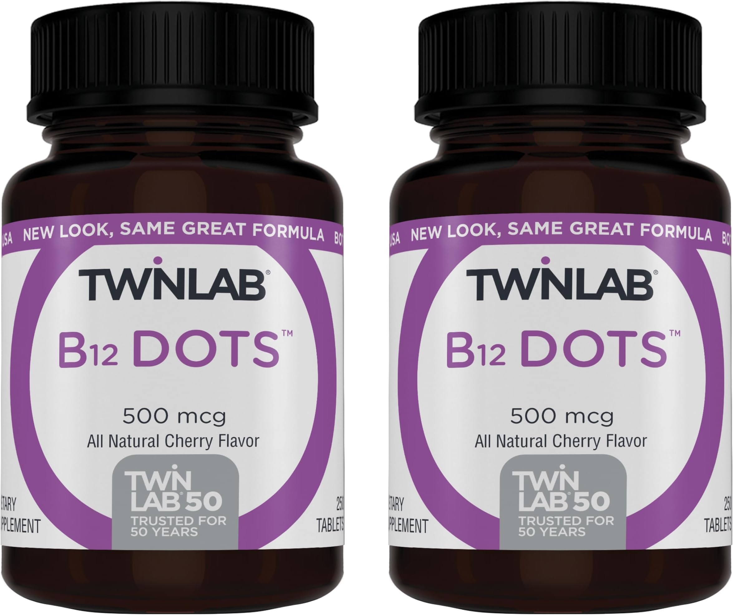 Amazon.com: Twinlab B-12 Dots - Energy Production Support Supplements ...