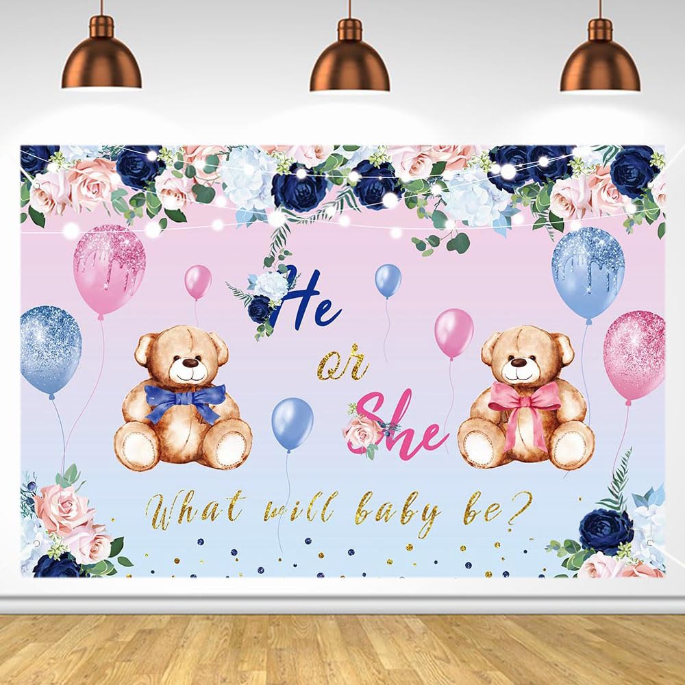 Buy Huture Gender Reveal Backdrop Banner Blues Clues Gender Reveal ...
