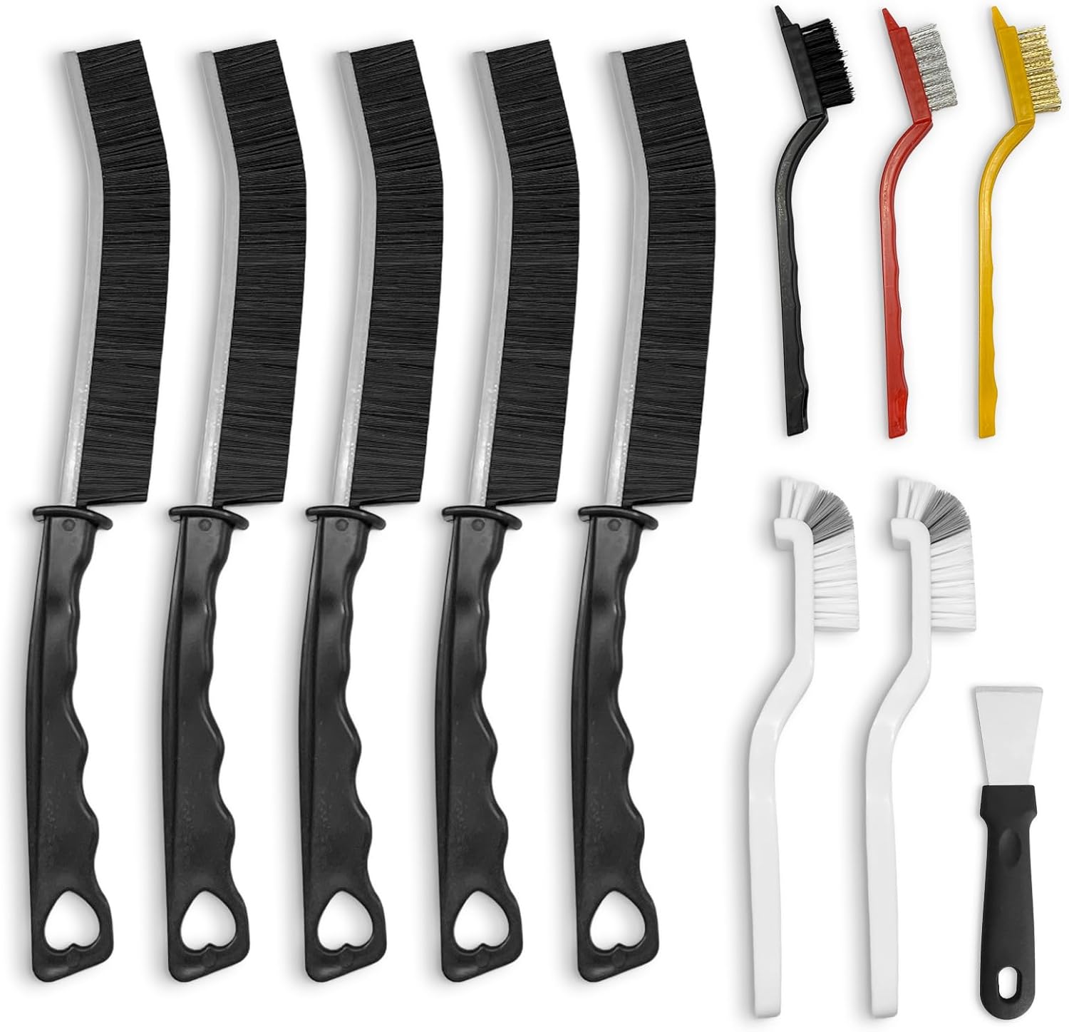 11PCS Multi-Purpose Cleaning Brush Set - Detail Scrub Brushes Kit for ...