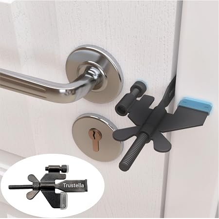 Trustella Stainless Steel Adjustable Portable Door Lock - Heavy Duty ...